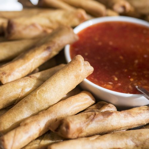 Golden Brown, Crispy, Crunchy Lumpia - Sweet Potato Py